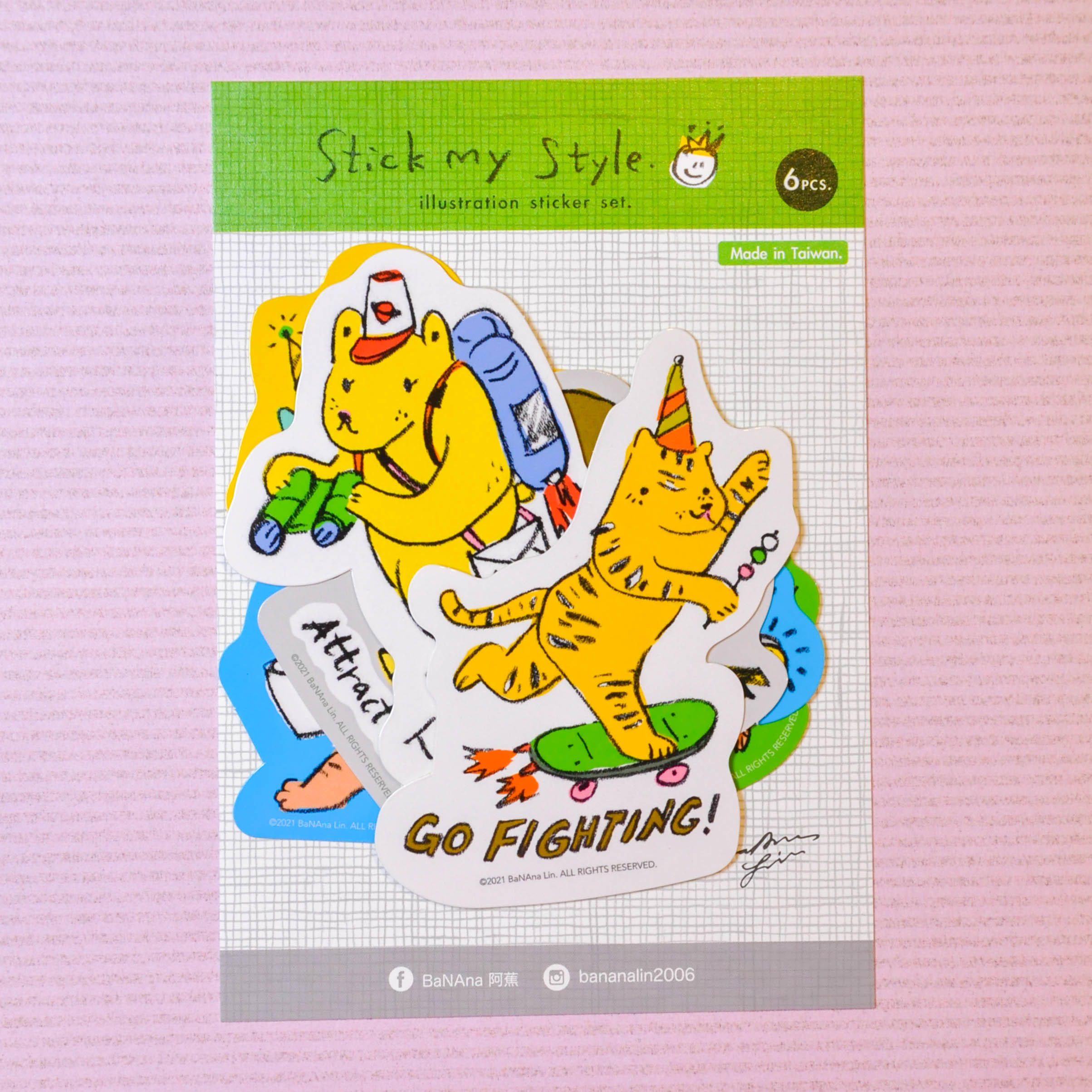 Stick My Style Animal Shape Waterproof Thick Stickers 6