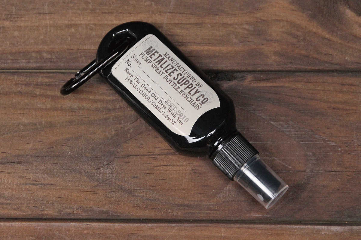 Pump spray bottle retro tag