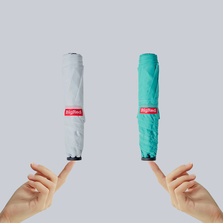 《BigRed 極度輕》50CM手開折傘-雨傘王UmbrellaKing，全台雨具專業品牌