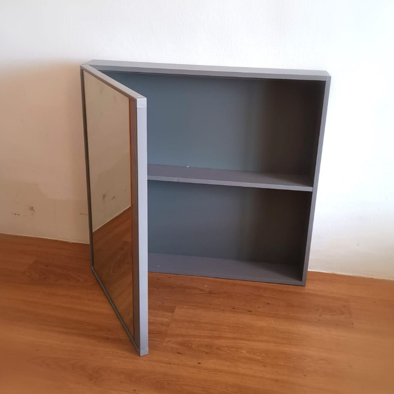 Wall Mounted Aluminium Integrated Mirror Storage Cabine