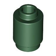 LEGO零件 圓形磚 1x1 3062b 深綠色 6253282