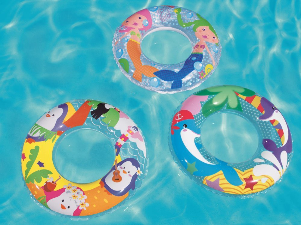 BESTWAY PVC inflatable Donut Swim Ring, Dia. 42", Rando