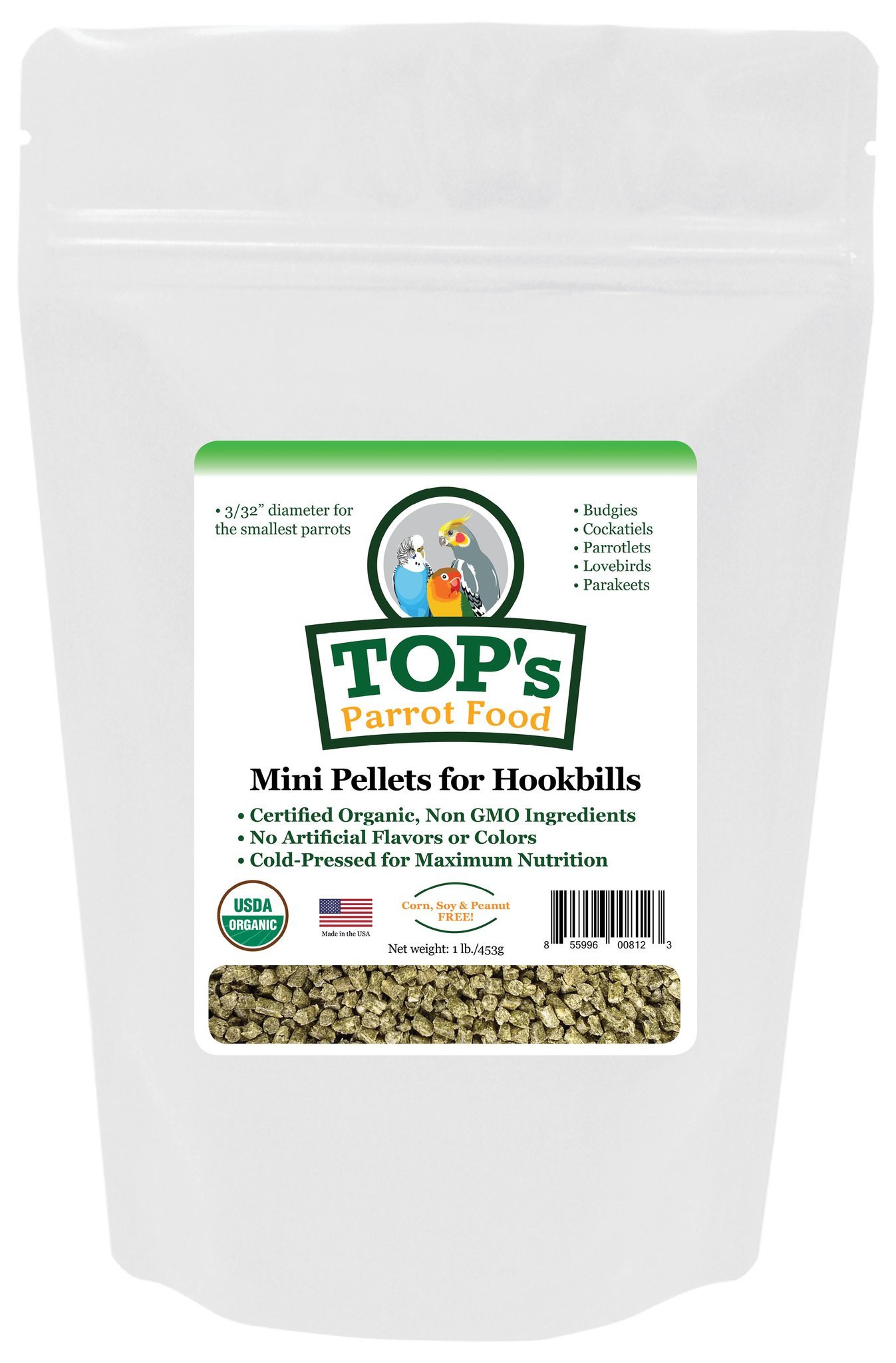 Top's Outstanding Bird Pellets -Mini - 1 lb