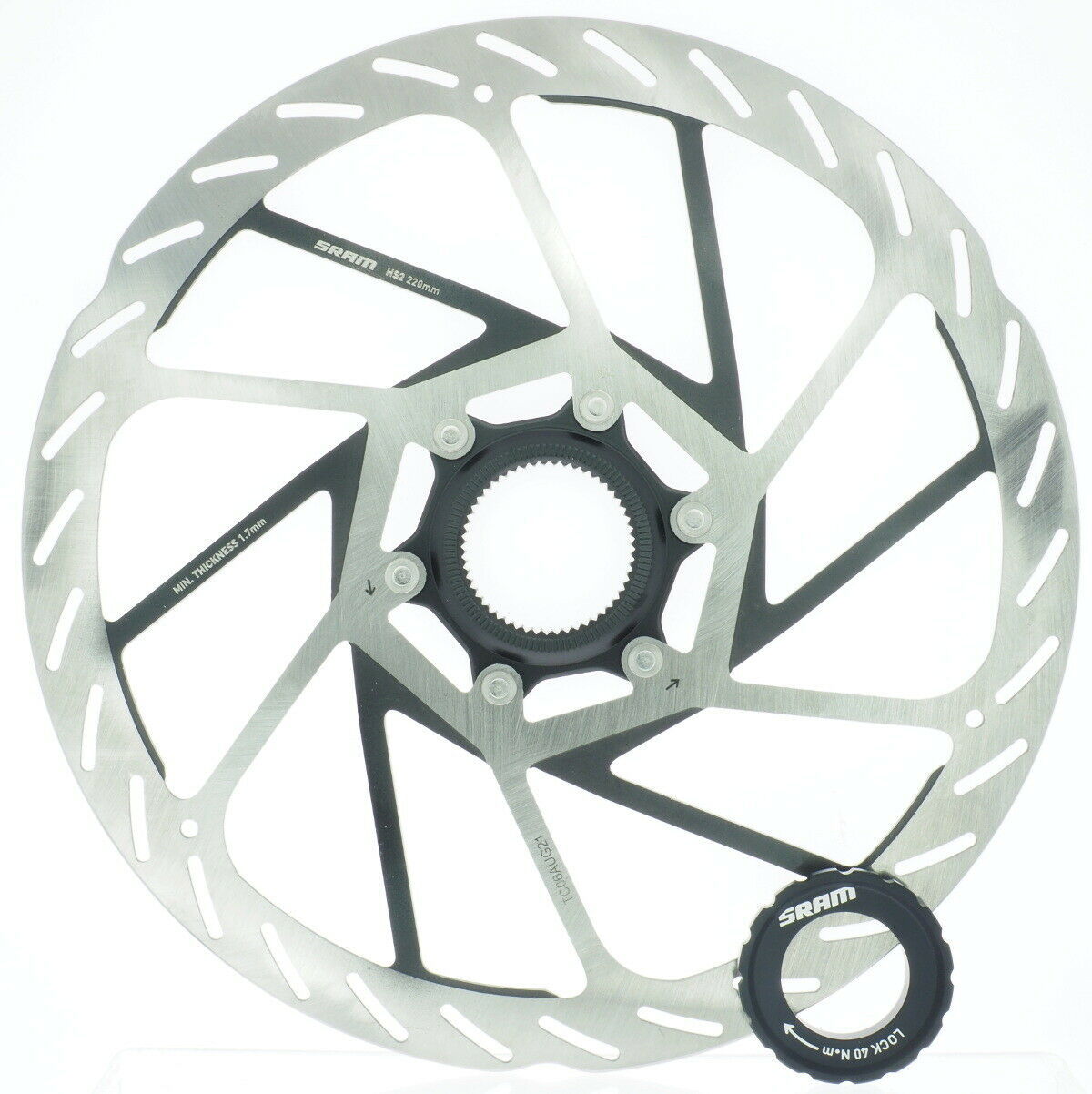 Sram HS2 MTB Disc Brake Centerlock Rotor 220mm, NIB, Wi