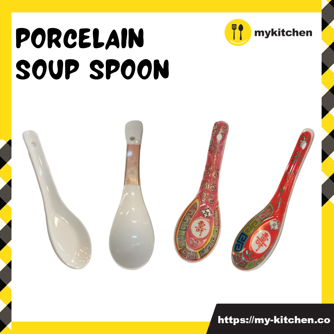 [MY KITCHEN]White Porcelain Beach Curve Spoon / Soup Ri