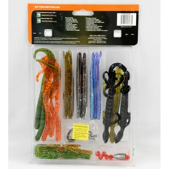 Ready 2 Fish 黑鱸呆呆軟蟲大全配組合包 卡羅萊納/德州釣組 組合 新手必備