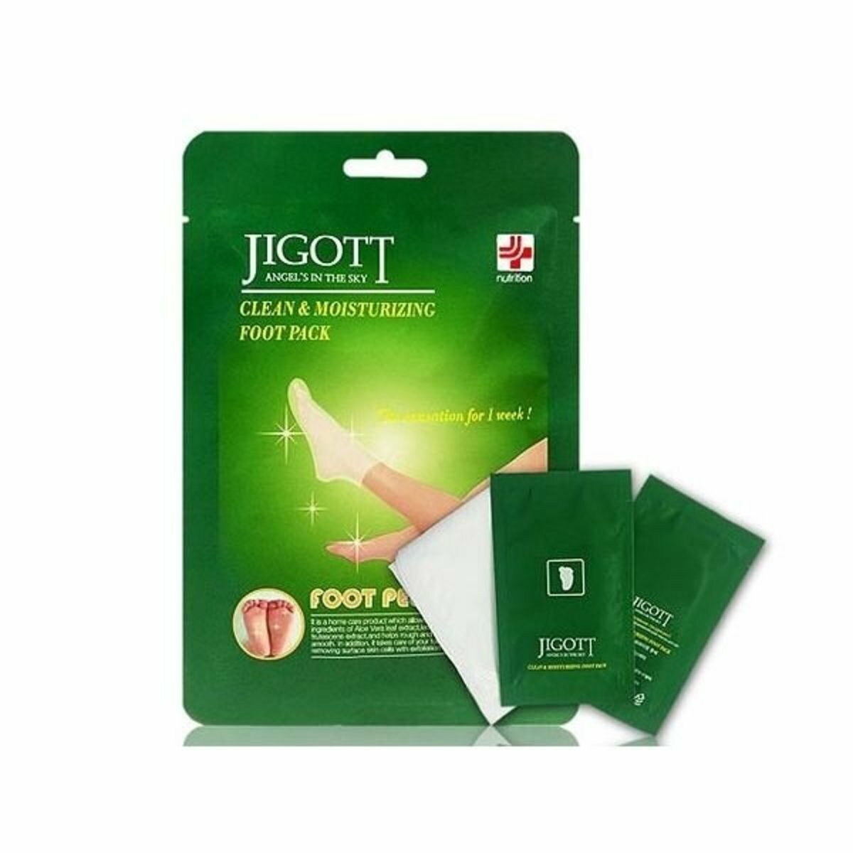 韓國 JIGOTT去角質保濕足膜 15G x 2EA
