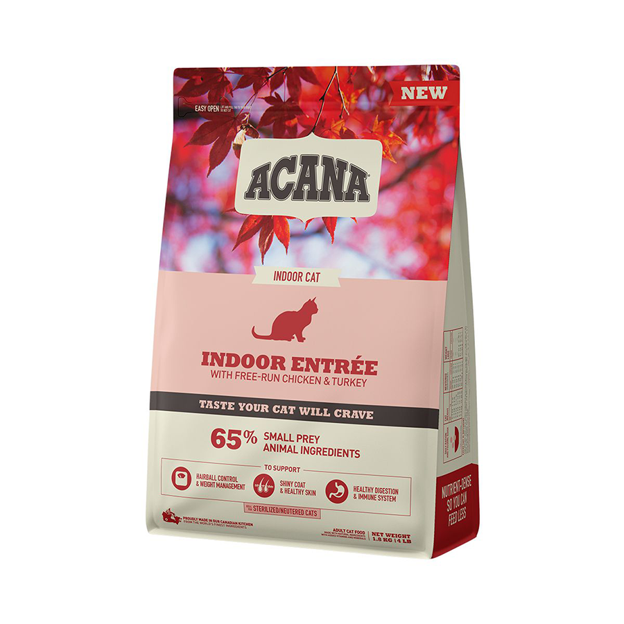 ACANA愛肯拿【室內開胃貓低GI配方(雞肉+鯡魚+蔓越莓)】1.8kg/4.5kg 成貓飼料