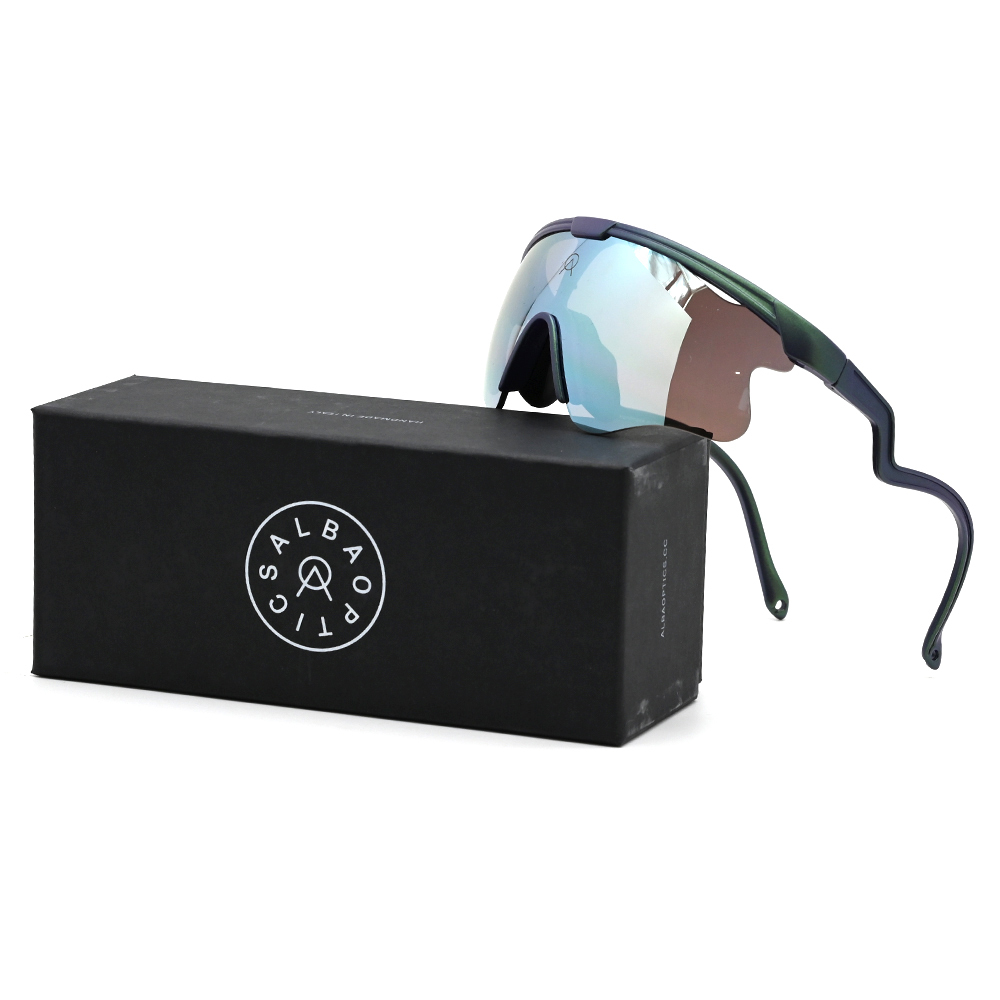 ALBA OPTICS DELTA LEI SUNGLASS - METALLIC IRIDESCENT HU