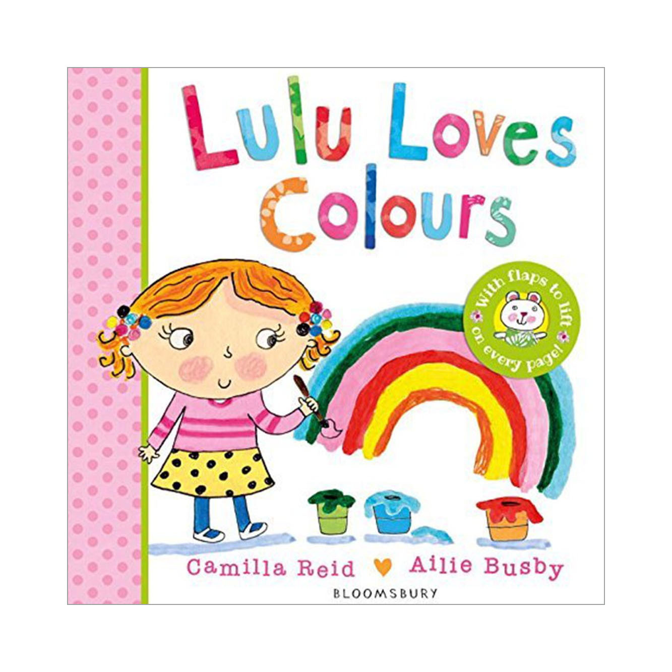 英文童書【Lulu Loves Colours 可愛Lulu喜歡的顏色】硬頁書
