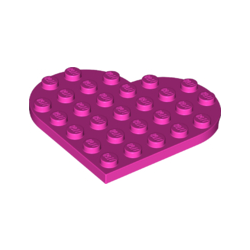 LEGO零件 圓形平板 6x6 46342 深粉紅 6289136