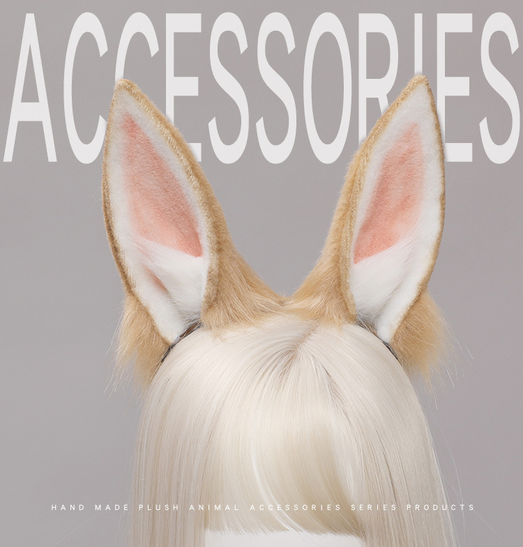 H0050 日系兔兔耳髮箍沙糖兔 狐狸耳 可自調 角色扮演 多色