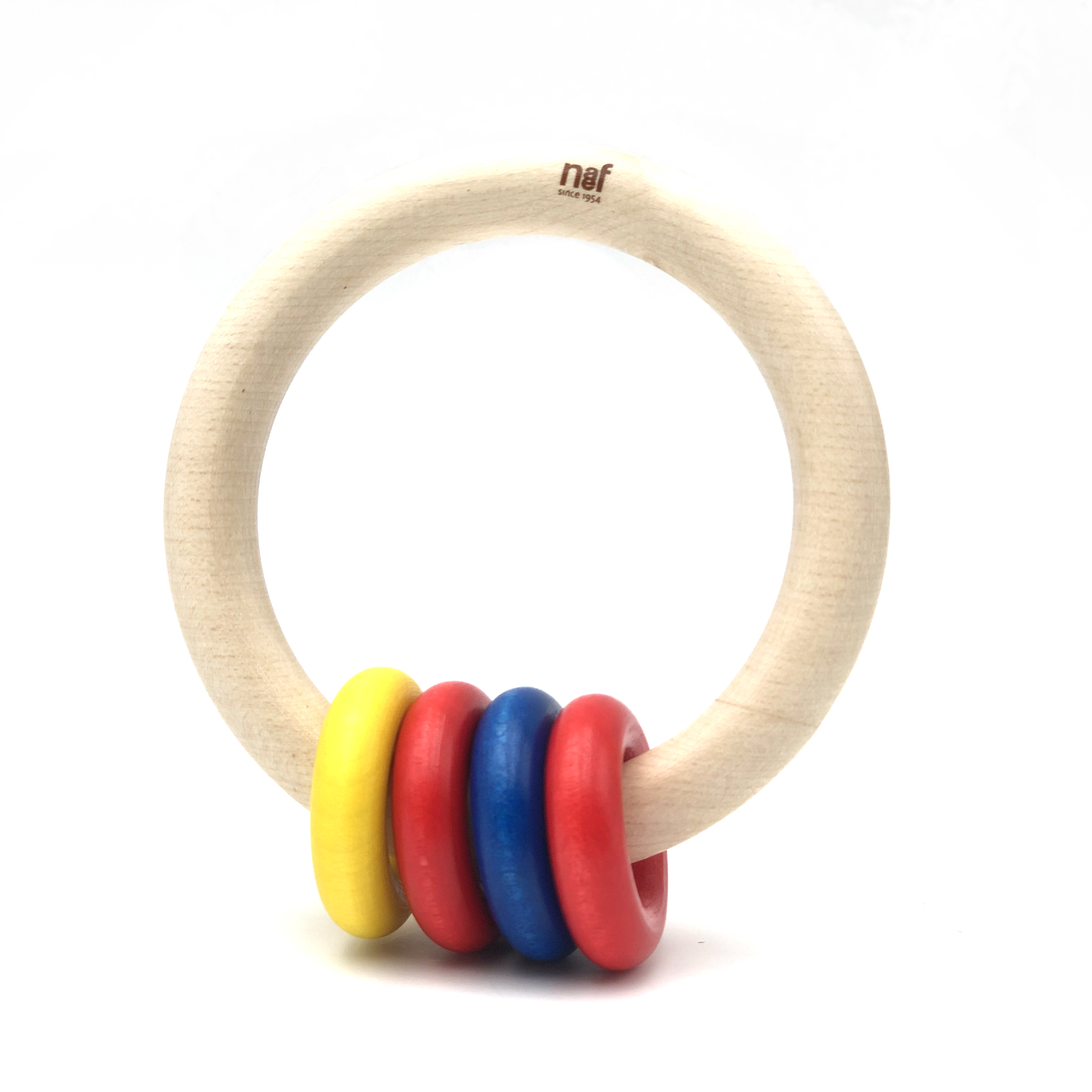 瑞士Naef Ringli Ring木製手搖鈴固齒器/安撫玩具