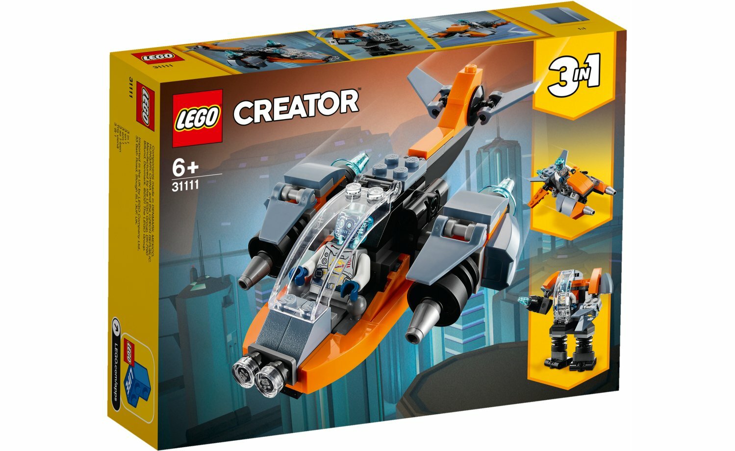[飛米樂高積木磚賣店] LEGO 31111 Creator 3 合 1 電子無人機
