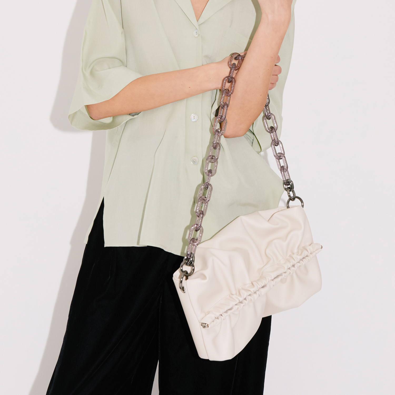 [SAMO ONDOH] Bun Bag M - Snow 20