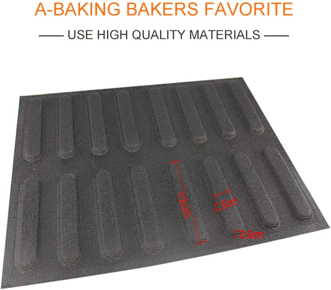 Silicone Baking Form 16 Caves Eclair Mold Perforated Pu
