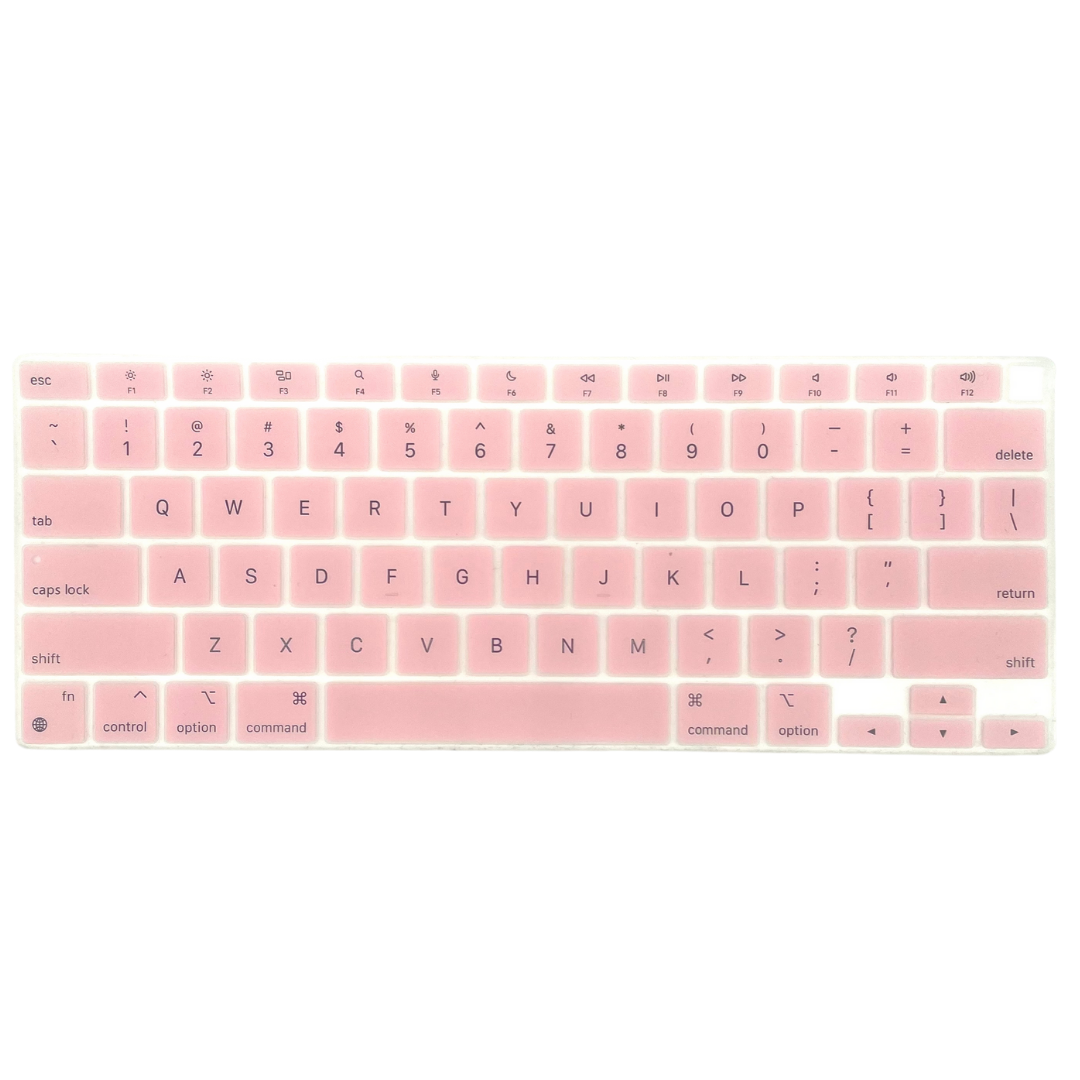 MacBook 鍵盤保護膜 N24 粉紅黑字