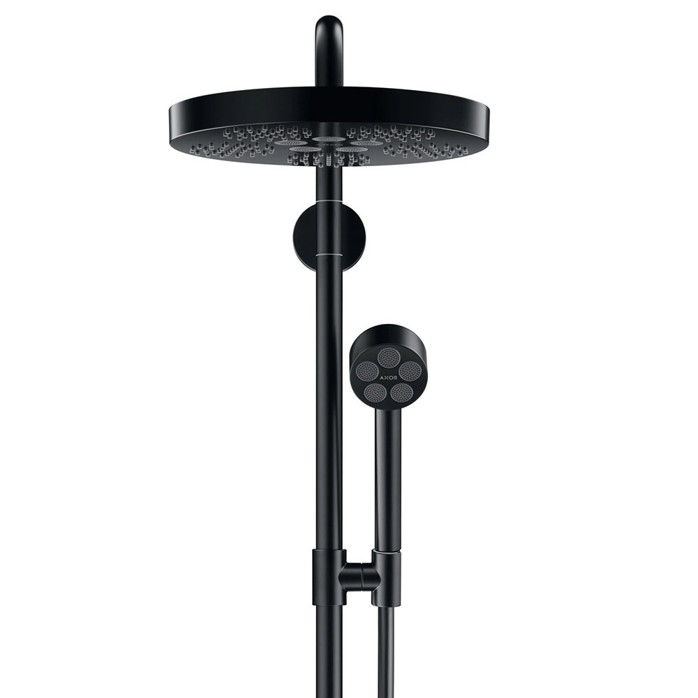 AXOR One 280 1jet崁入式淋浴花灑組-霧黑 48790670