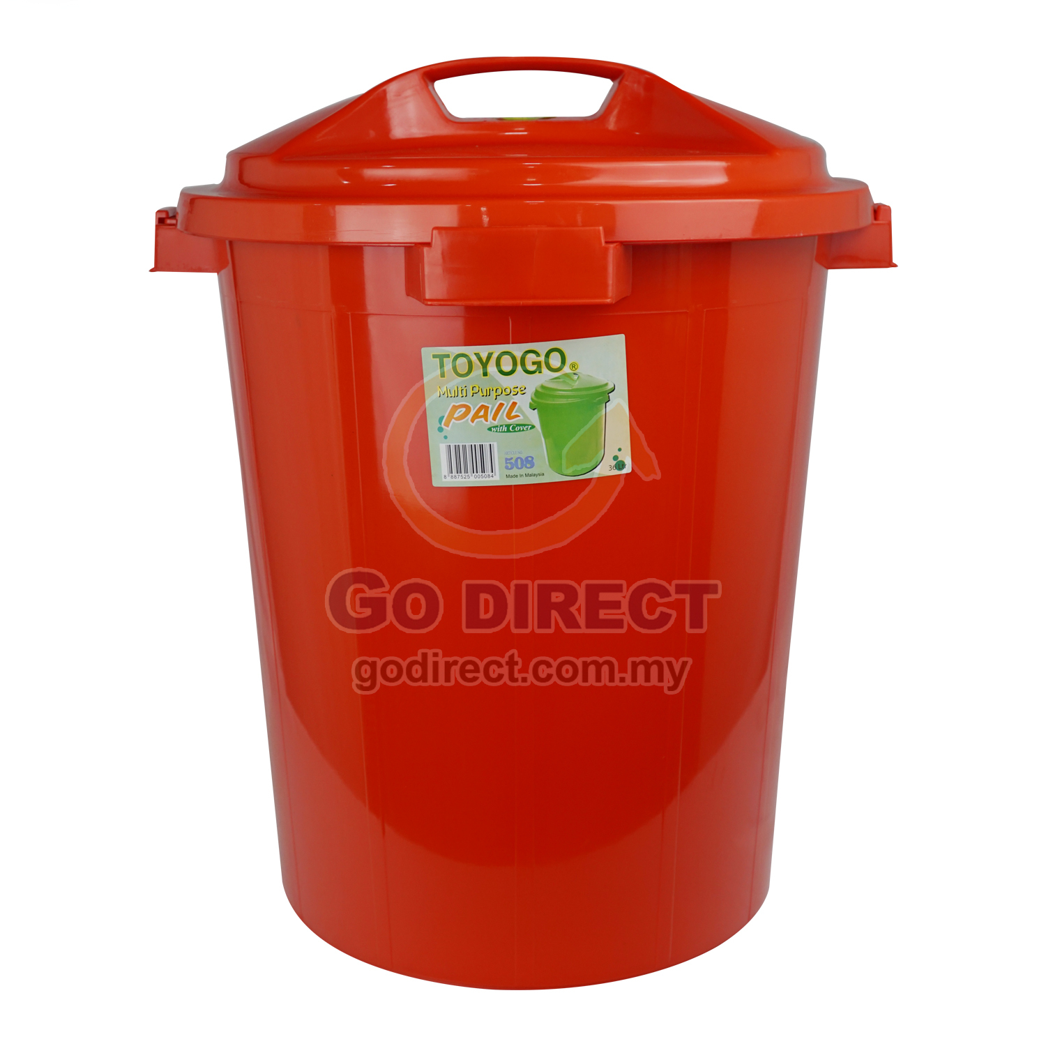 TOYOGO 30L Plastic Pail With Lid Malaysia |Go Direct