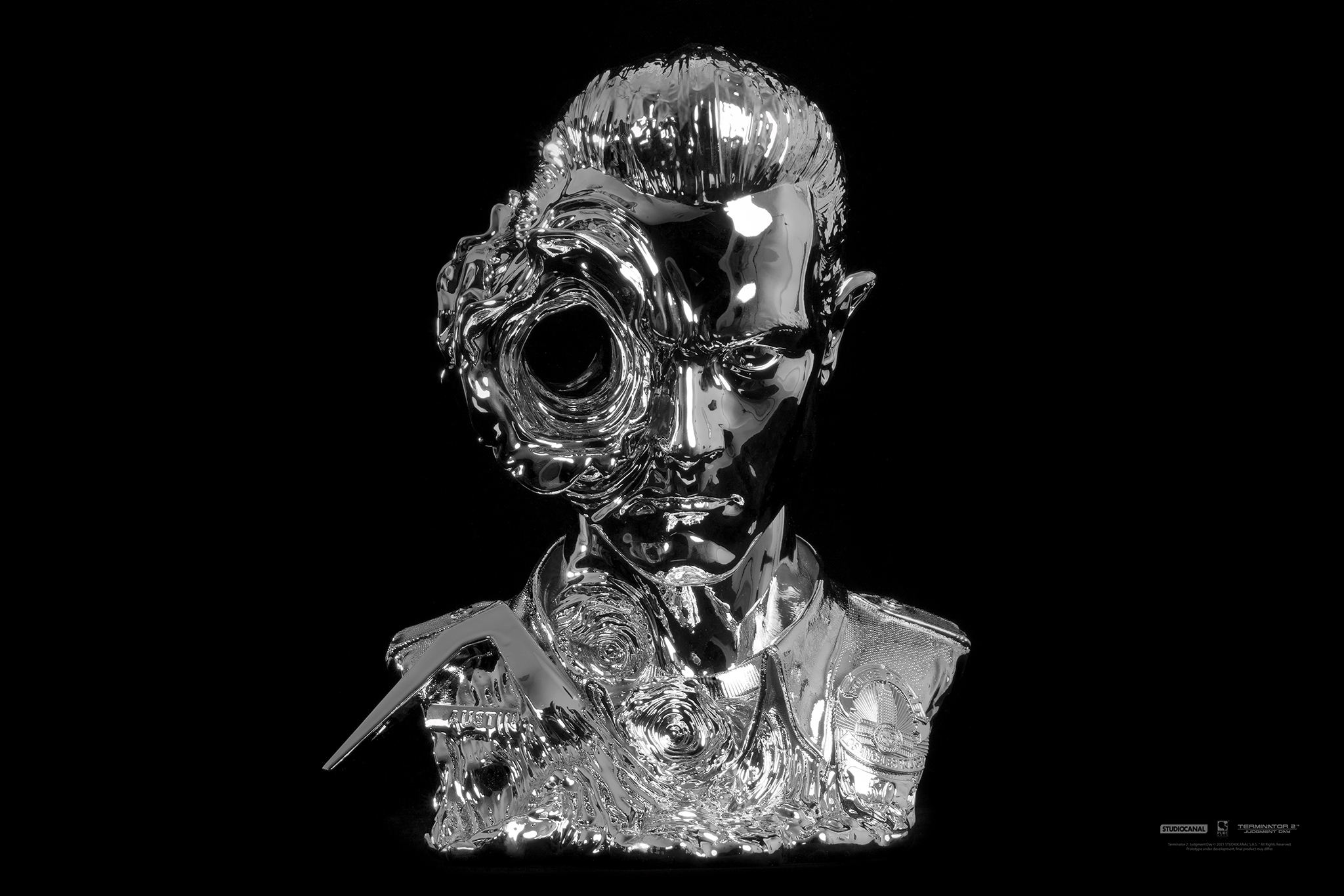 PureArts Terminator2 T800 Battle Damaged Art mask 1/1