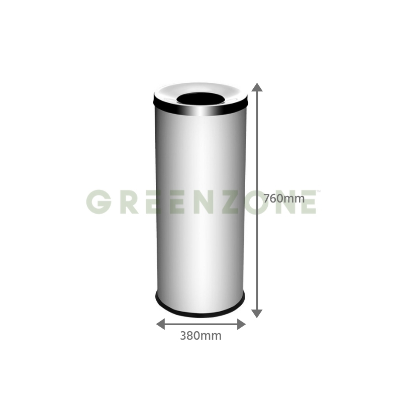Greenzone Stainless Steel Round Bin with Open Top (60L)