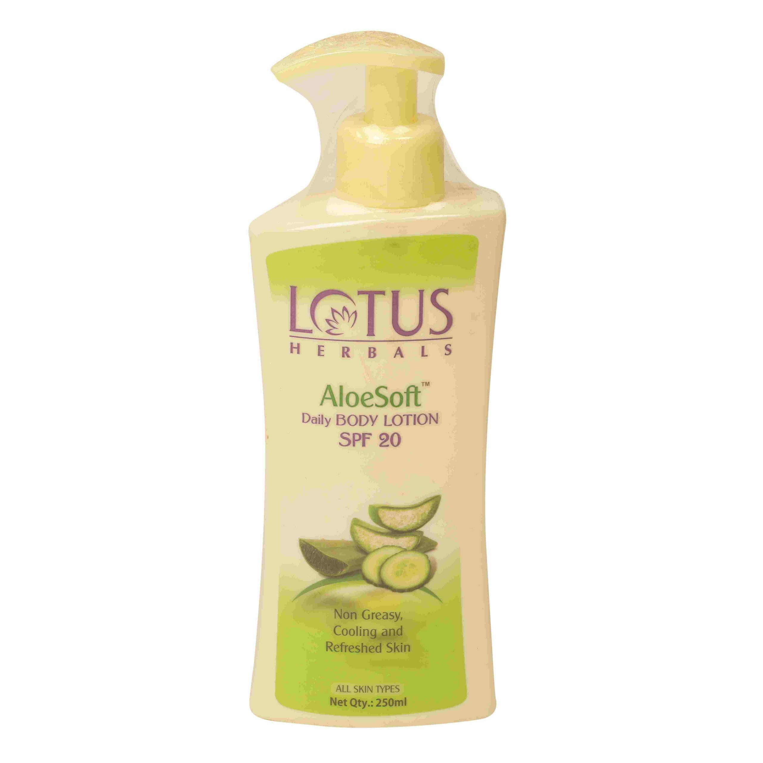 Lotus Aloe Soft Daily Body Lotion SPF20 250ml