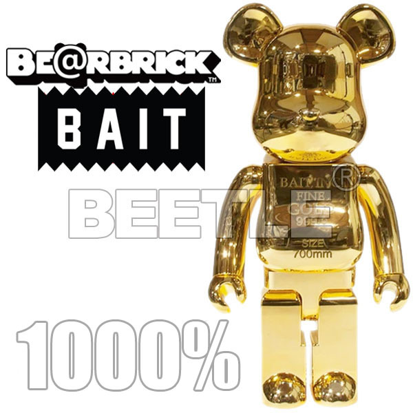 BEETLE BE@RBRICK BAIT GOLD BAR BEARBRICK 金色 庫柏力克熊 金磚 10