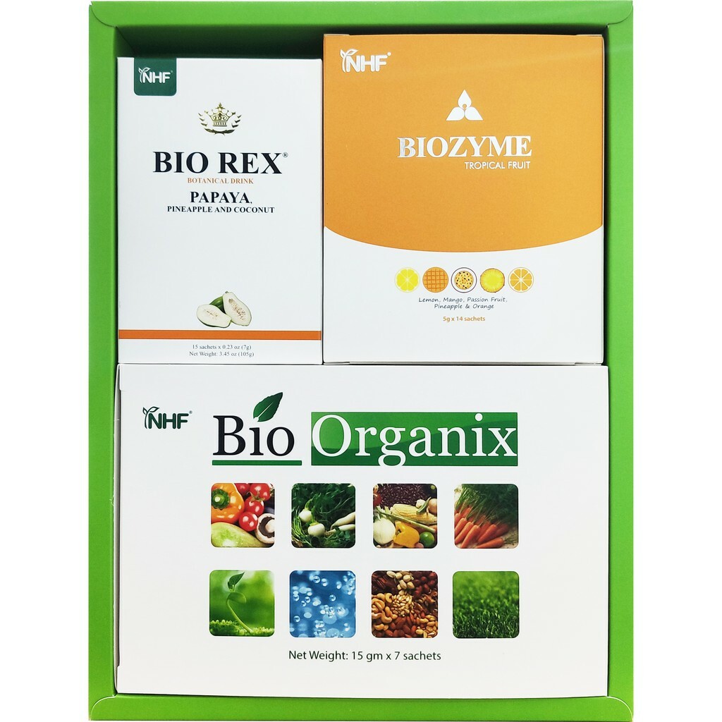 Bio Rex Noni + Bio Organix Enhance + Biozyme (Mix Fruit