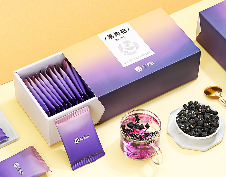 Qi Li Xiang Dried Black Goji Tea 4g x 30packs