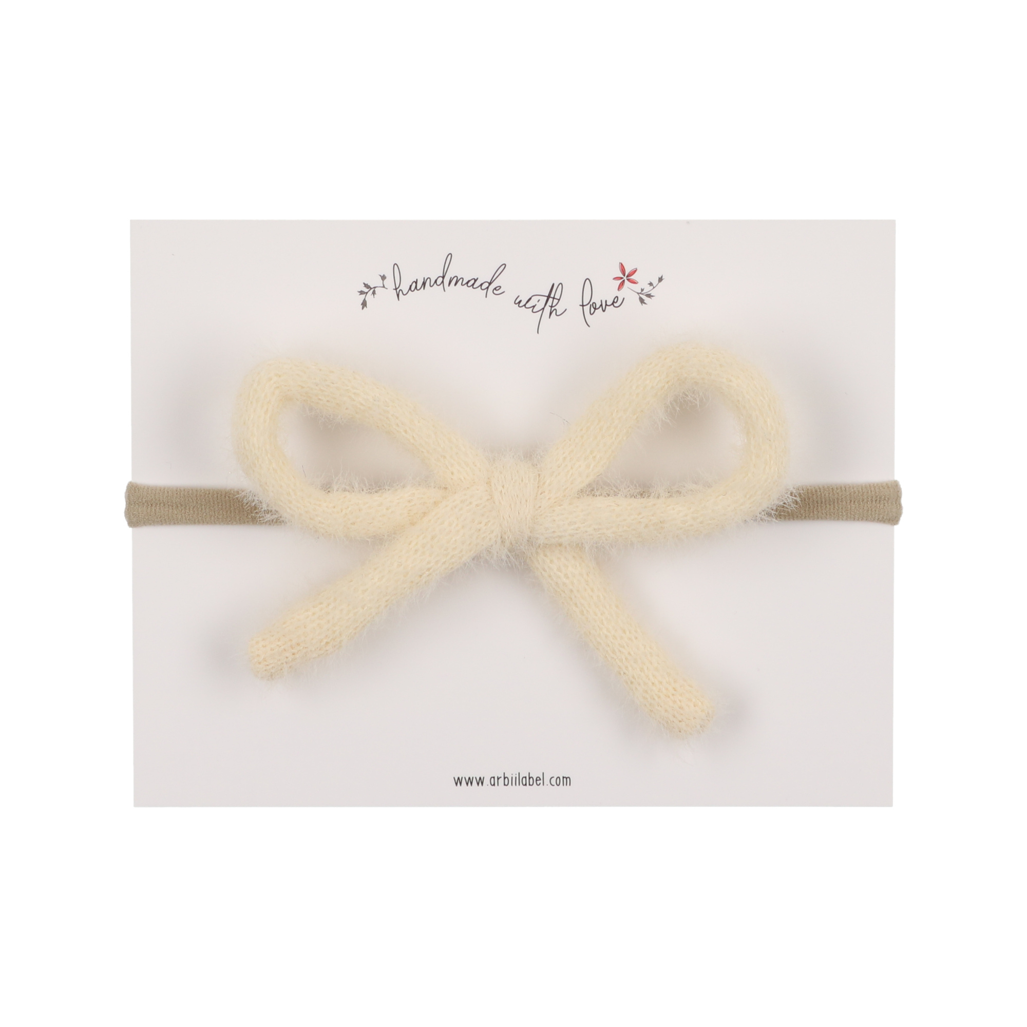 ARBII LABEL - Ivory Angora Fur Baby Band