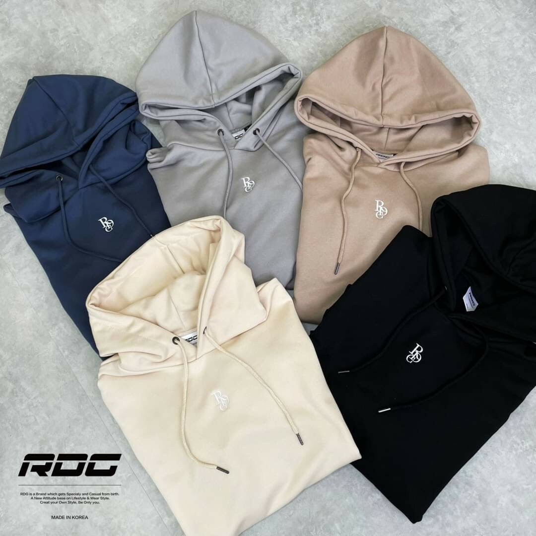 韓國製 RDC STUDIOS 新款 高質感刺繡小LOGO帽T