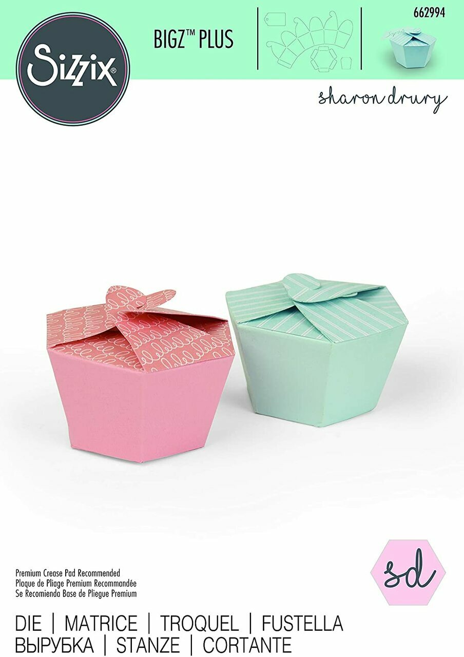 Sizzix 造型厚刀模-六瓣花盒 662994