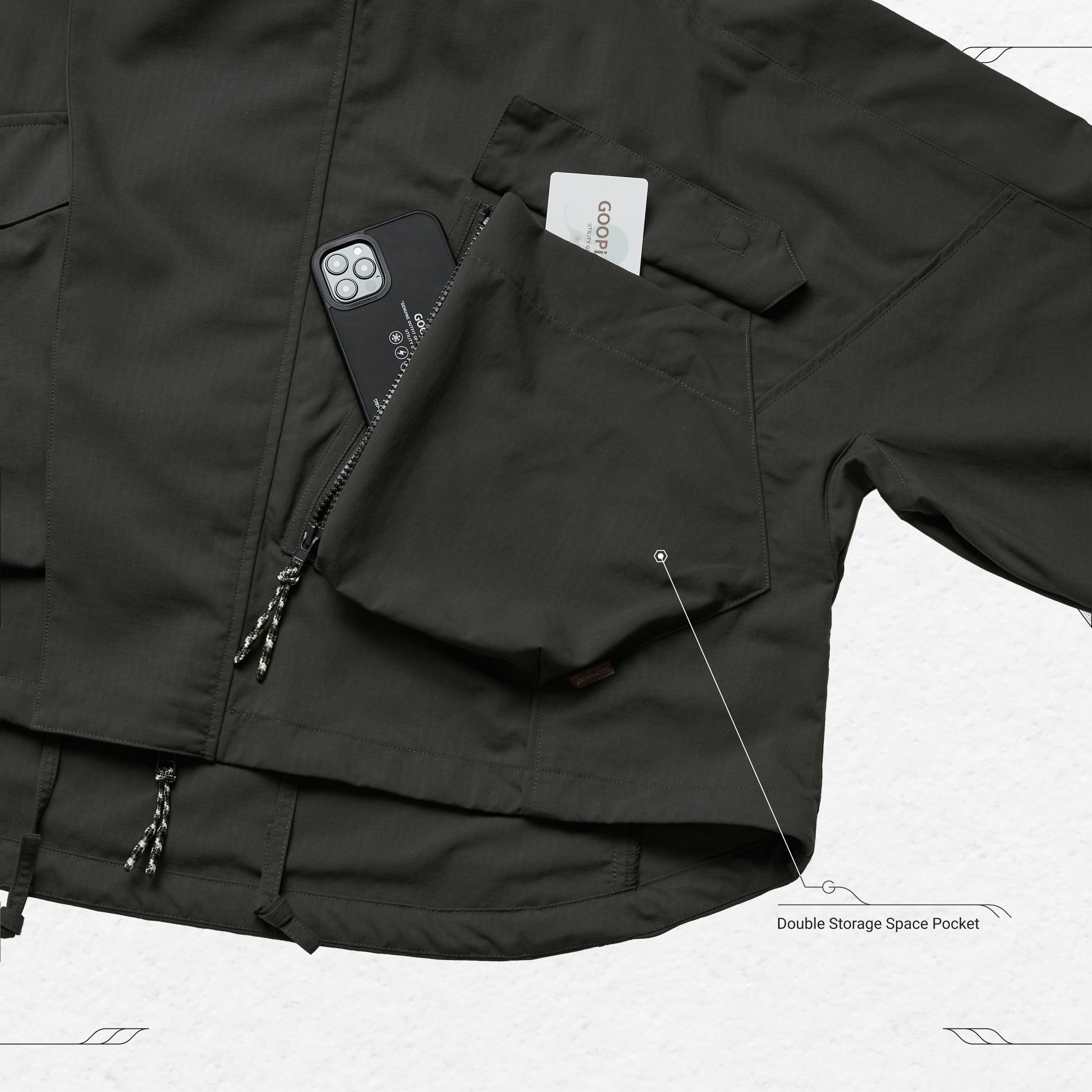P0.L5S - “Polycentric” Light Mountain Parka - D-Iron P0.L5S - “Polycentric” Light Mountain Parka - D-Iron