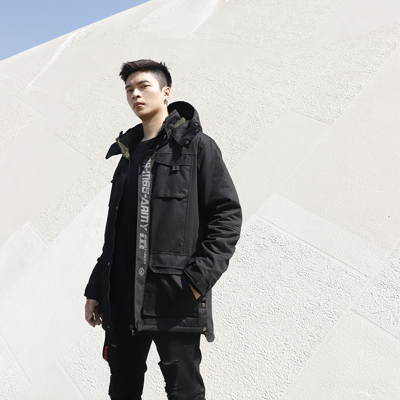 RETOP-M65軍事口袋厚重外套 黑| RETOP原創潮流服飾品牌