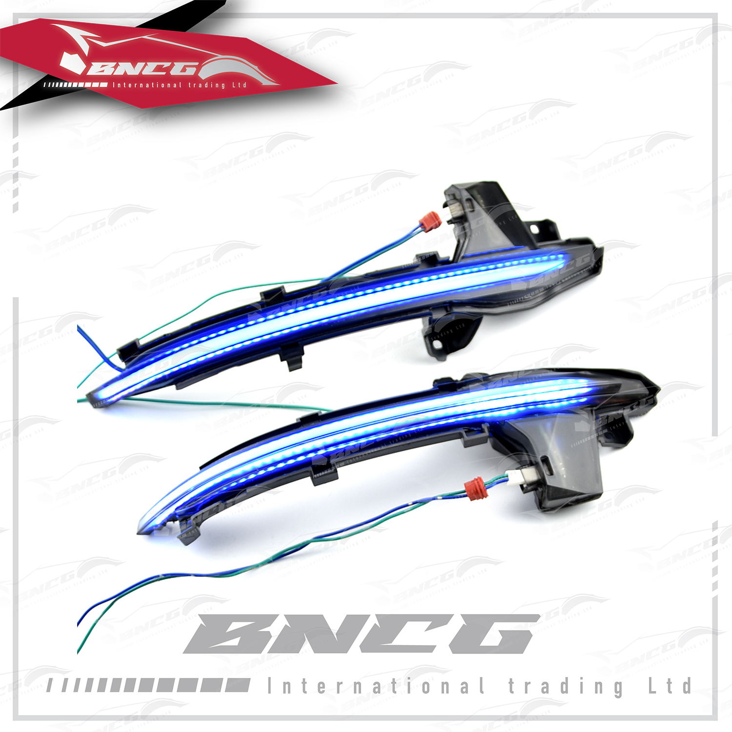 奧迪 Audi A6 A7 A8 改裝 外觀件 燈飾 後照鏡 一抹藍 跑馬燈 流水燈 方向燈 【一對裝】