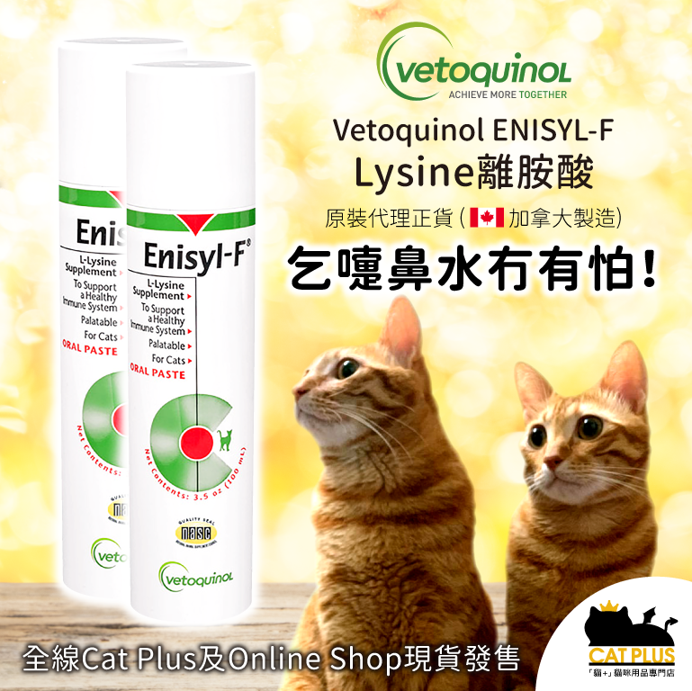 CAT PLUS | VET ENISYL-F | 離胺酸營養補充膏(貓) 3.4OZ/100ML