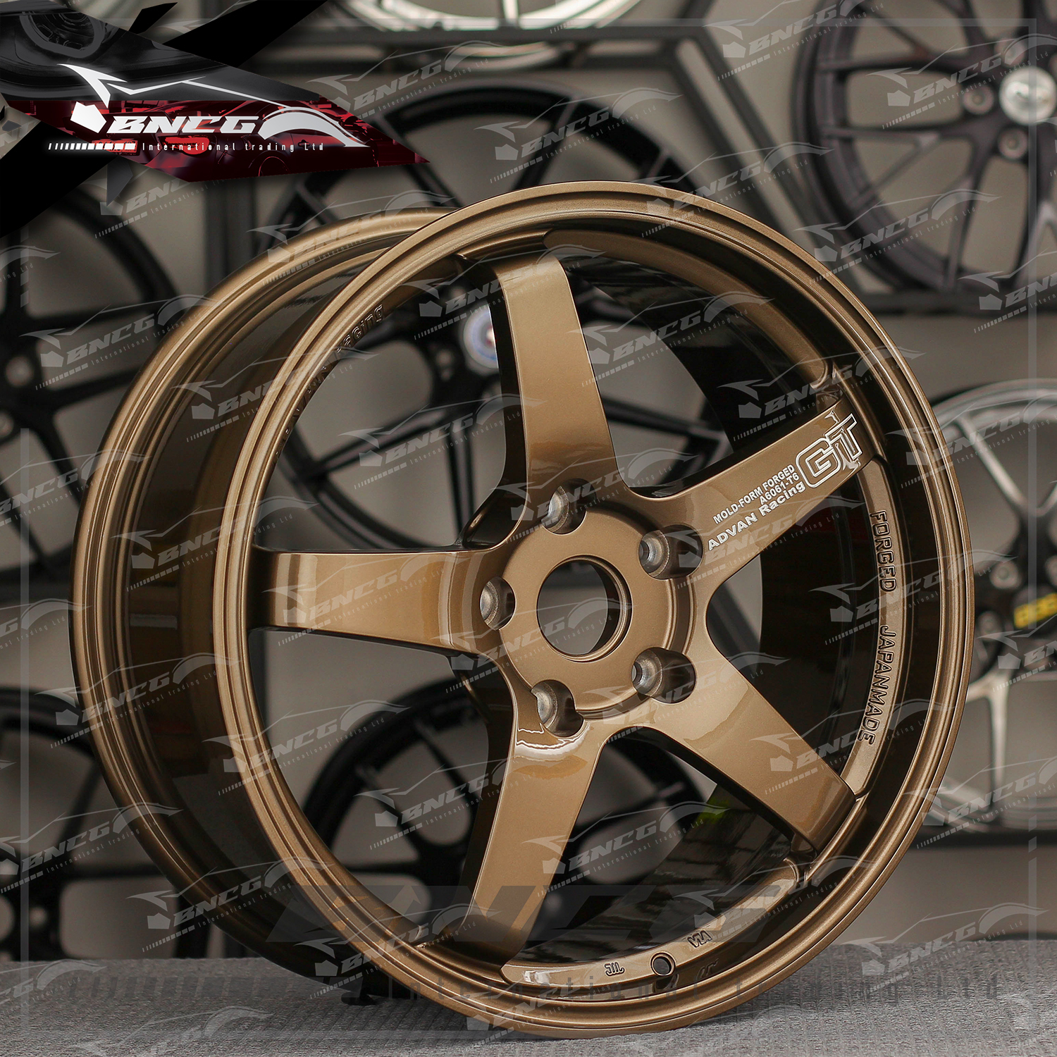 單片式 萬噸鍛造工藝輪圈 ADVAN ET37 品牌訂製鋁圈 改裝 高強度 輕量化 客製化 訂製鋁圈