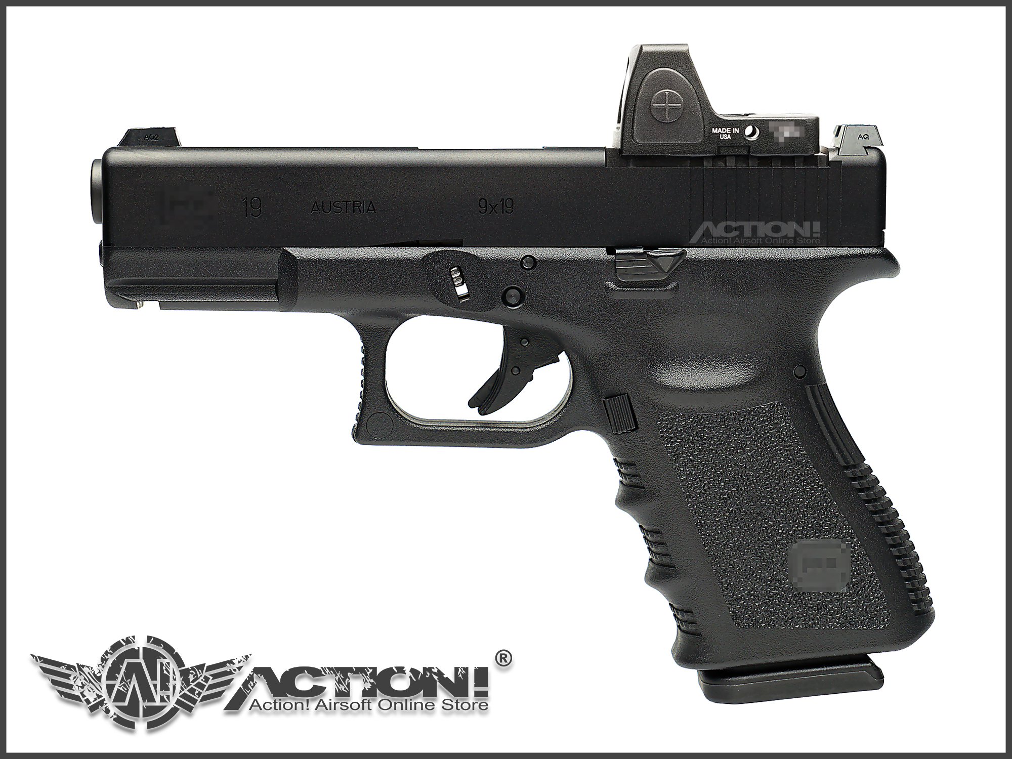 MK27 Mod1樣式 鋁合金CNC MOS滑套瓦斯手槍（VFC/Umarex G19 Gen3）《Actio