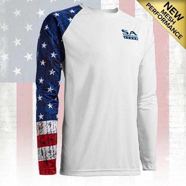PERFORMANCE LONG SLEEVE SHIRT W/ MESH WHITE | 1 SLEEVE-