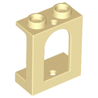 LEGO零件 窗戶 1x2x2 Castle 90195 沙色 4622128 4642933