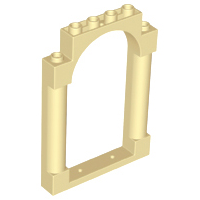 LEGO零件 門框 1x6x7 40066 沙色 6273864