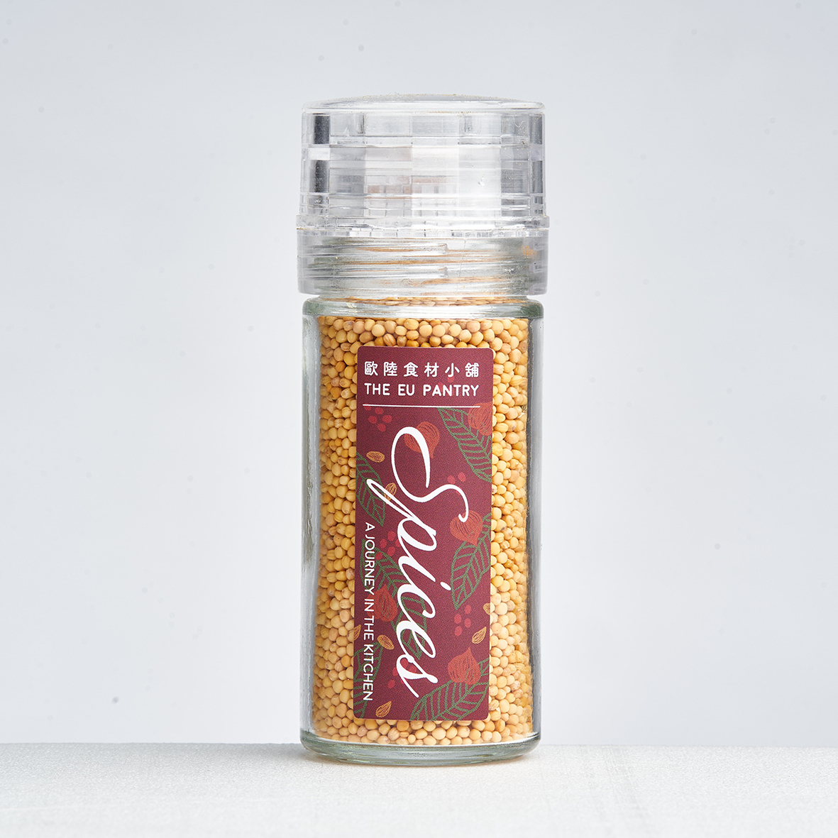 芥末子研磨罐 瓶身可回填 Yellow mustard seeds grinder 60g