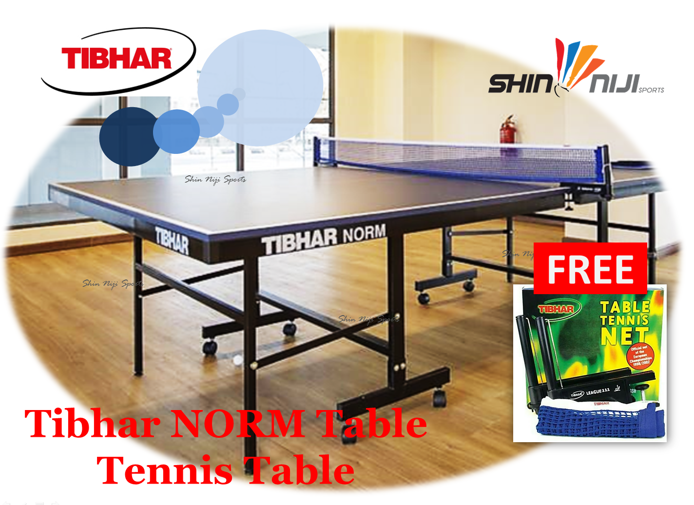 Tibhar Norm Table Tennis Table (Foldable Standard Size)