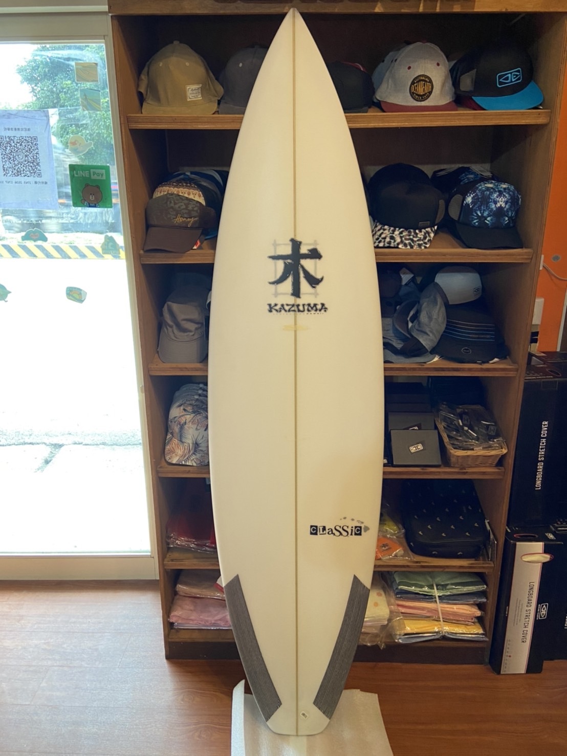 Kazuma Classic model shortboard 6'2" 夏威夷木手工板