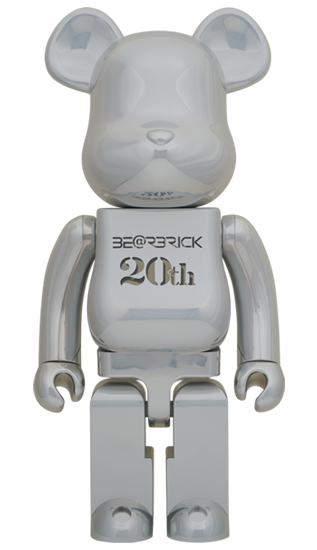 Bearbrick 400% 20th Anniversary DEEP CHROME Ver.