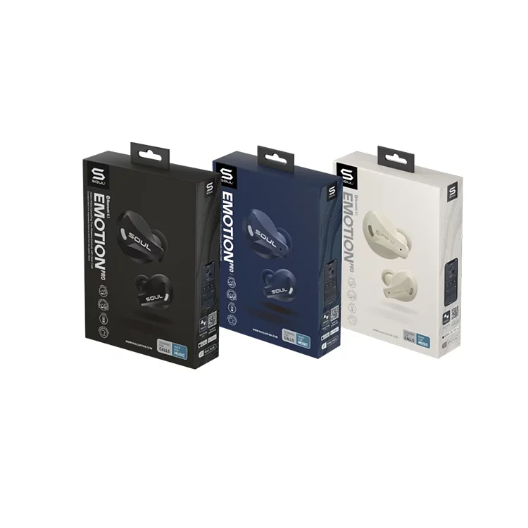 SOUL Emotion Pro 複合式主動降噪真無線藍牙耳機 黑色/米色/藍色 香港行貨