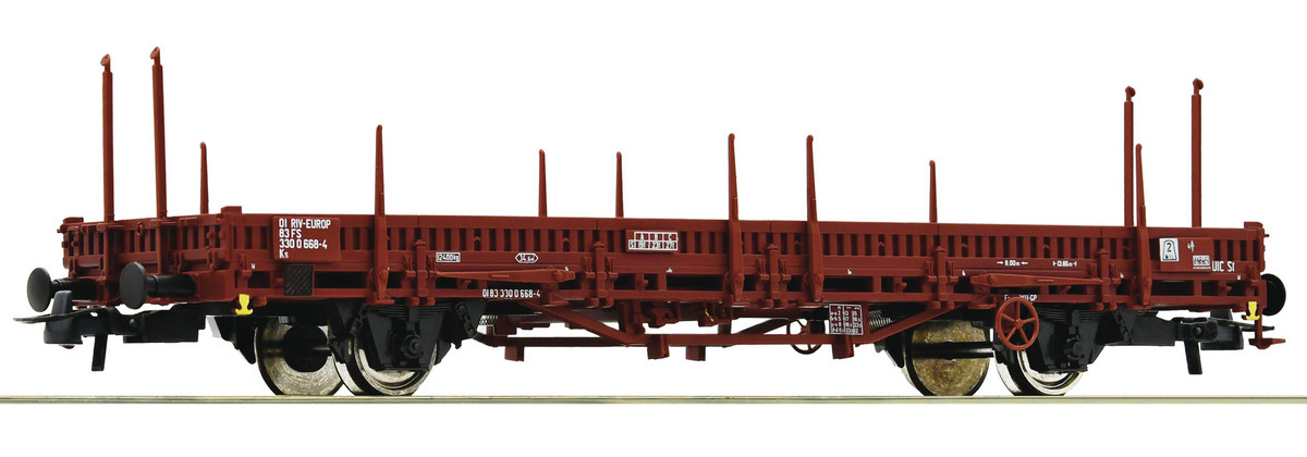 Roco 76525 HO規 FS Ep VI-V Swing stake wagon 板車