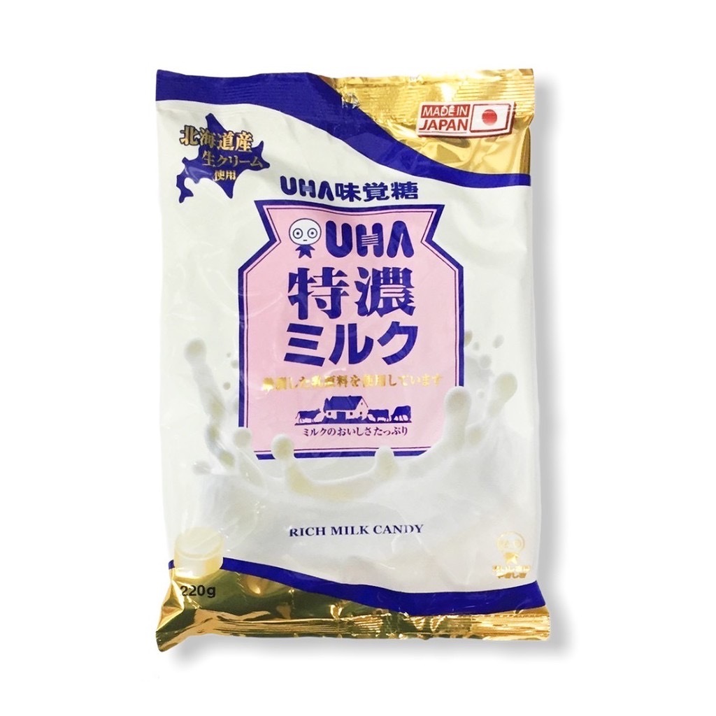 味覺糖UHA 特濃8.2大袋牛奶糖 220g