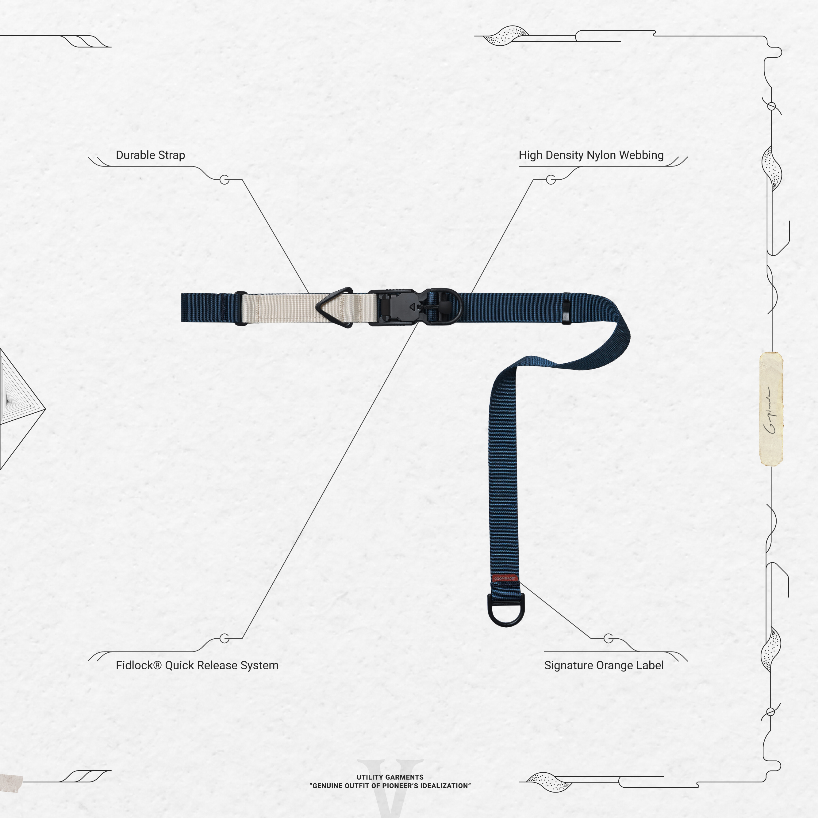 "FN-D5" FIDLOCK Nylon Combat Loop - Bathyal