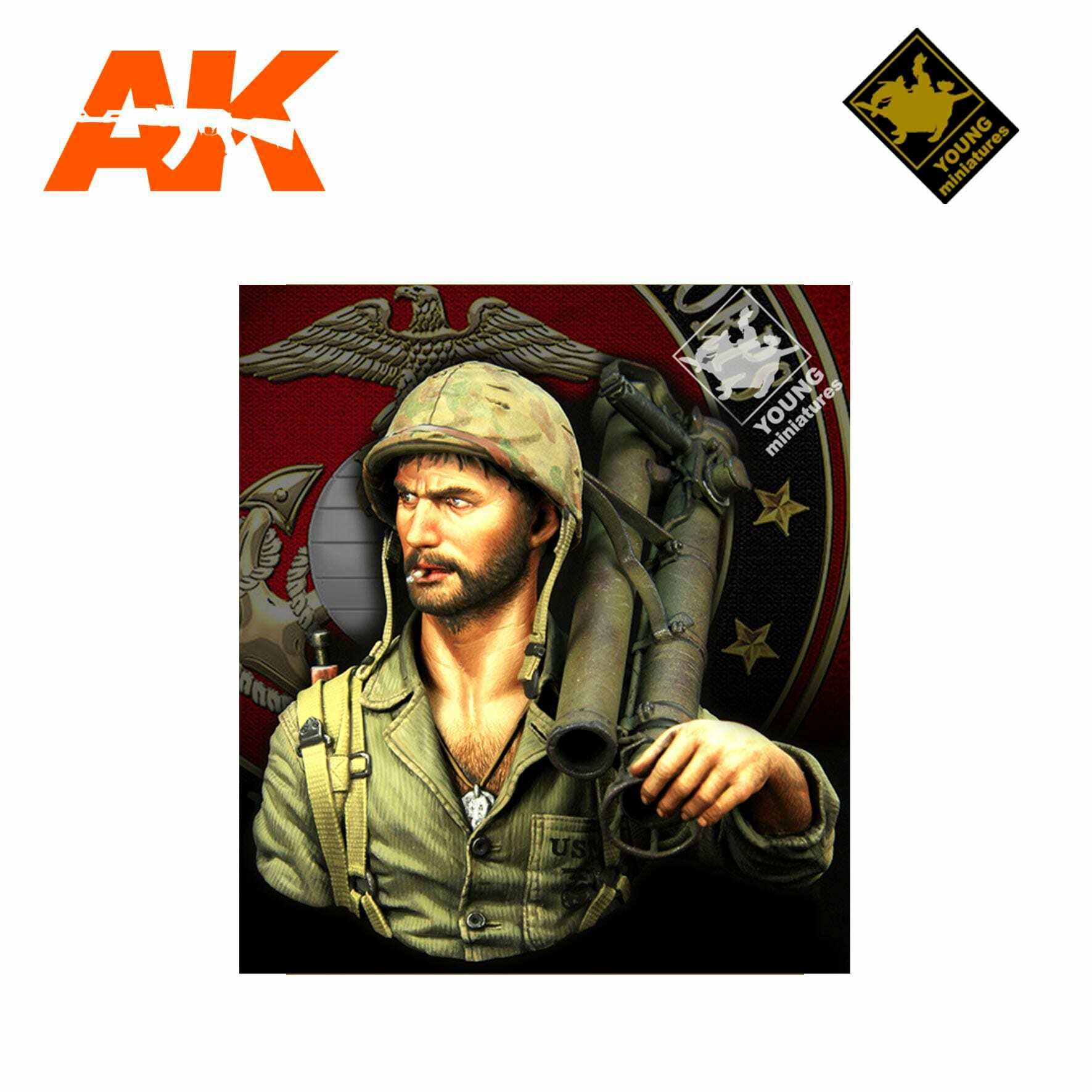 Young - USMC PACIFIC WWII bust 1/10